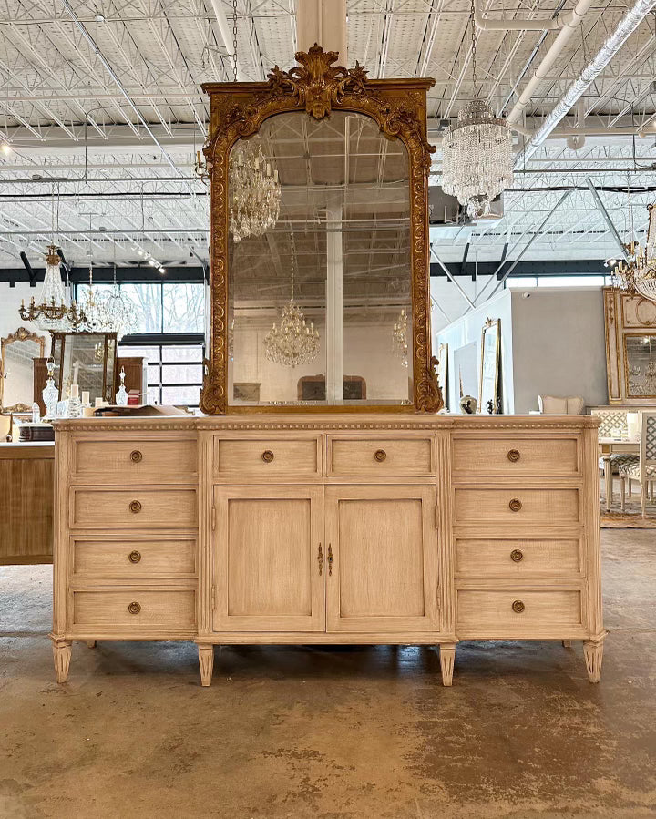 Natural wood finish dresser store